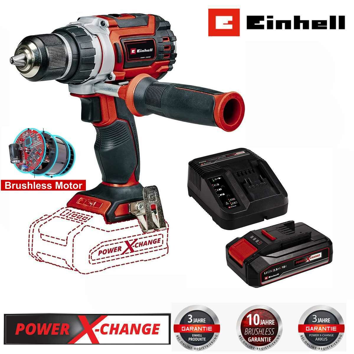 Einhell Professional Akku-Bohrschrauber TP-CD 18/60 Li BL - 18V Akku ...