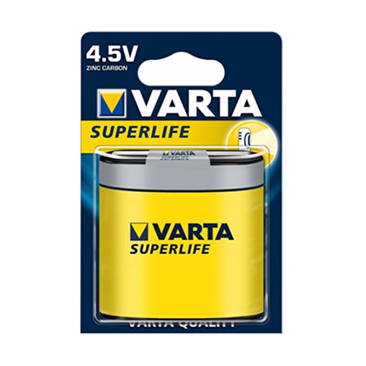 Varta Superlife Flachbatterie 2700 mAh 3R12 4,5V Typ 2012 im 1er Blis ...