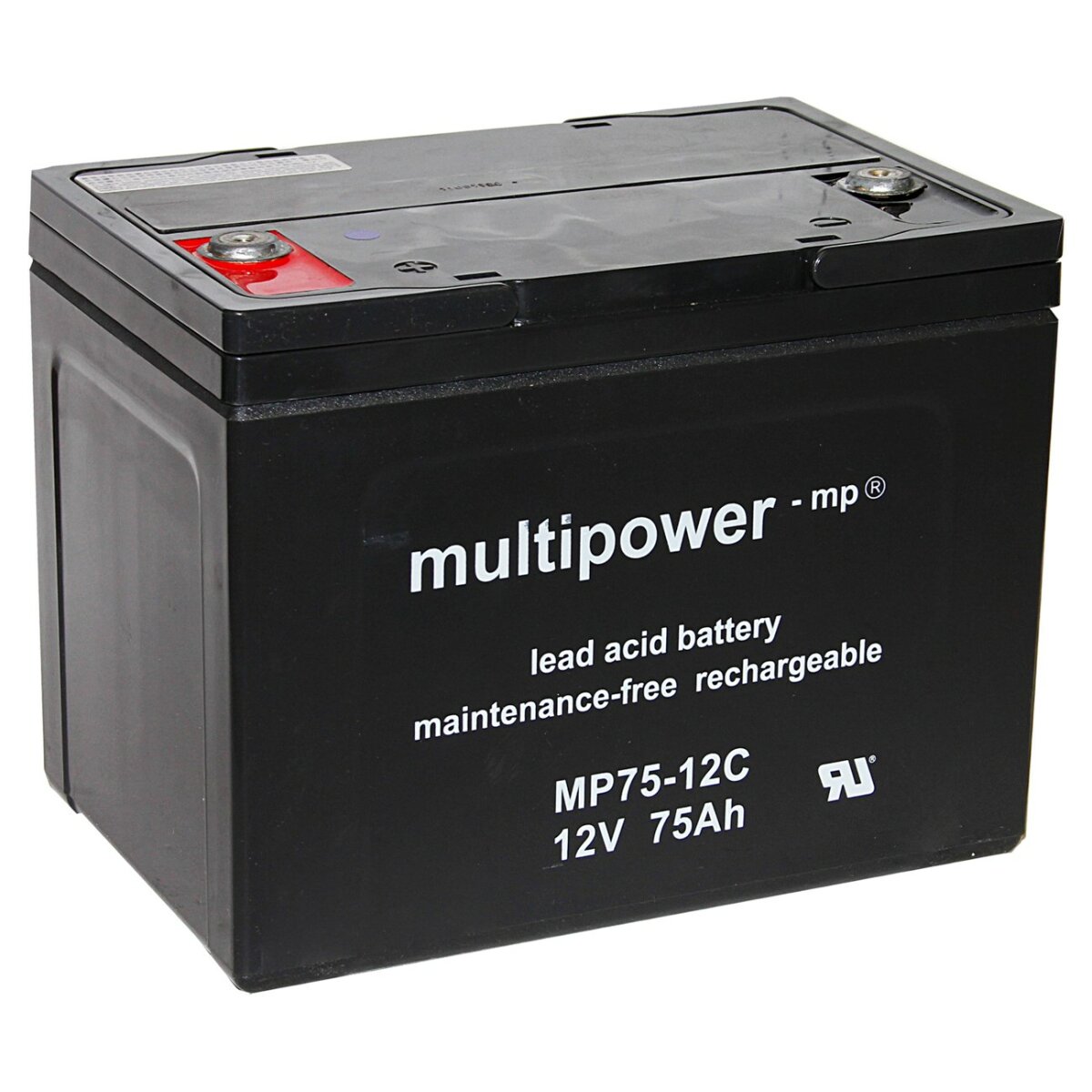 Multipower Blei-Akku MP75-12C Pb 12V / 75Ah Zyklenfest, M6 Innengewin, 189,99