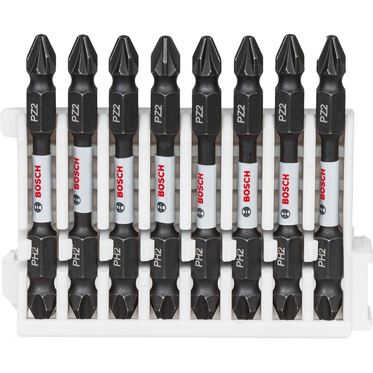Bosch Professional 8tlg. Doppelschrauber Bit Set 8 x PH2-PZ2 - L 65mm ...