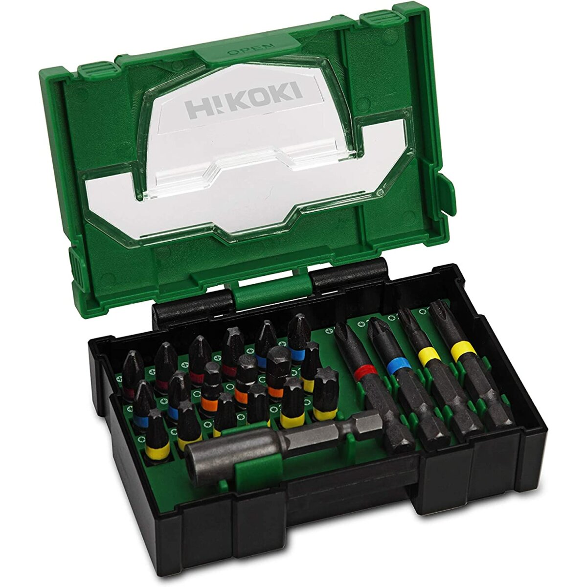 Hitachi Hikoki 40030021 23-teilige Bit-Box, stapellbar Profi Qualität ...
