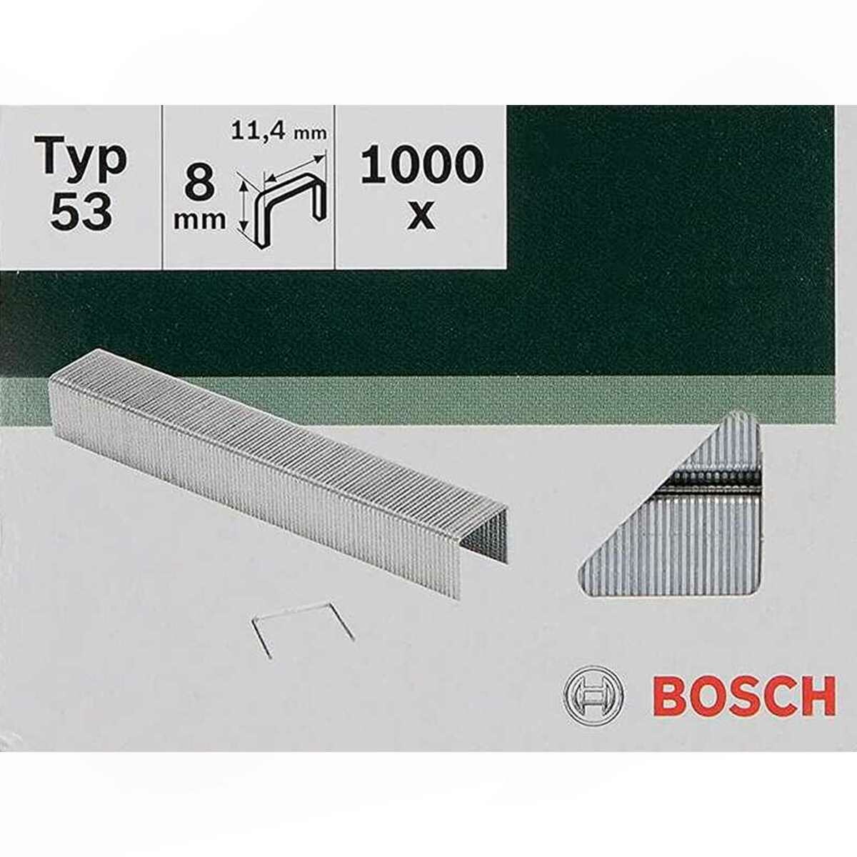 Bosch Klammern Typ 53 - 11,4 x 0,74 x 8 mm 1000 Stk. 2609255820, 3,99